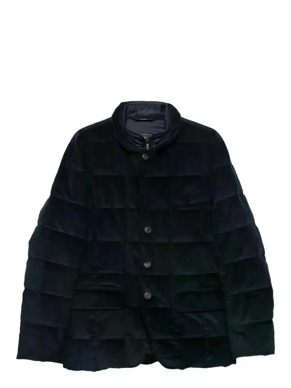 FAY Quilted Corduroy Jacket - Blue