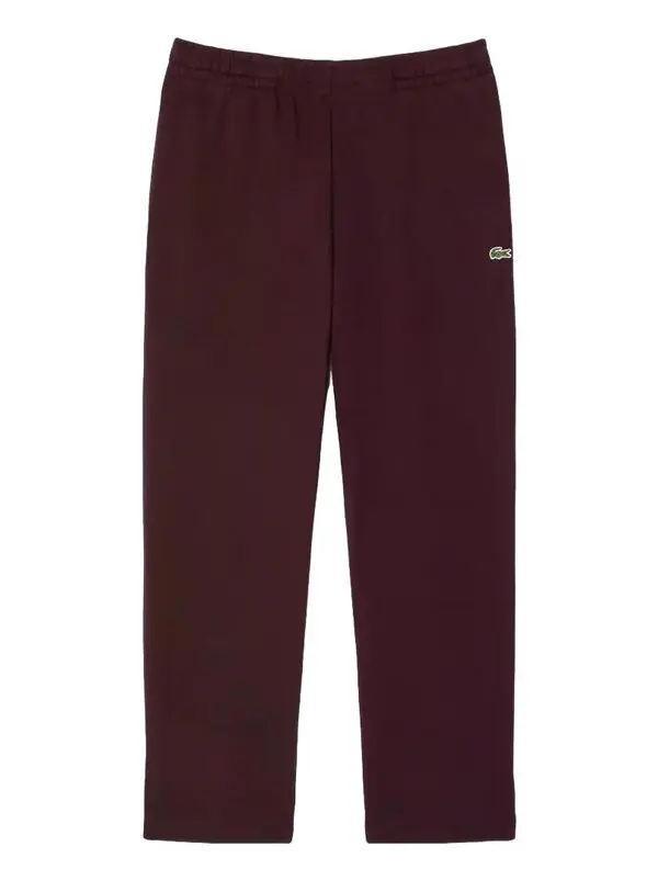 Lacoste Relaxed-fit Logo-patch Track Pants - Red
