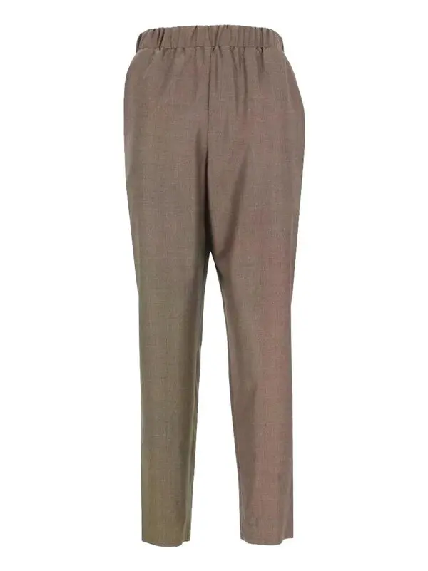 Dusan Elasticated-waistband Carrot-leg Trousers - Neutrals