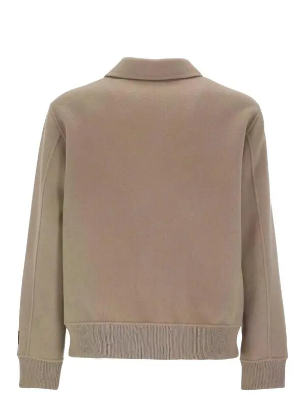 ON THE BUND Zip-up Bomber Jacket - Neutrals