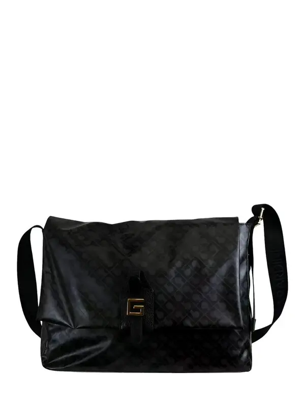 GHERARDINI Large Softy Logo-print Shoulder Bag - Black