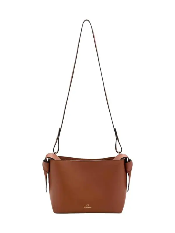 LA PORTEGNA Paulita Leather Shoulder Bag - Brown