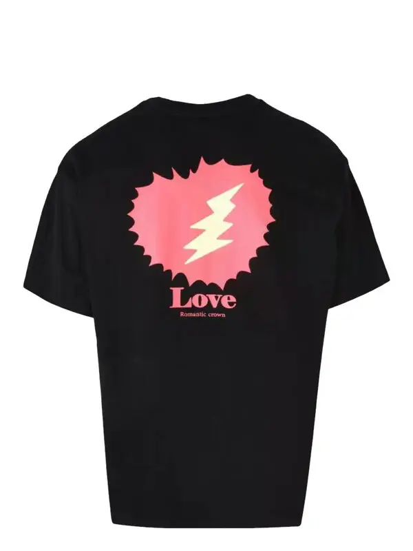 ROMANTIC CROWN Graphic-print T-shirt - Black