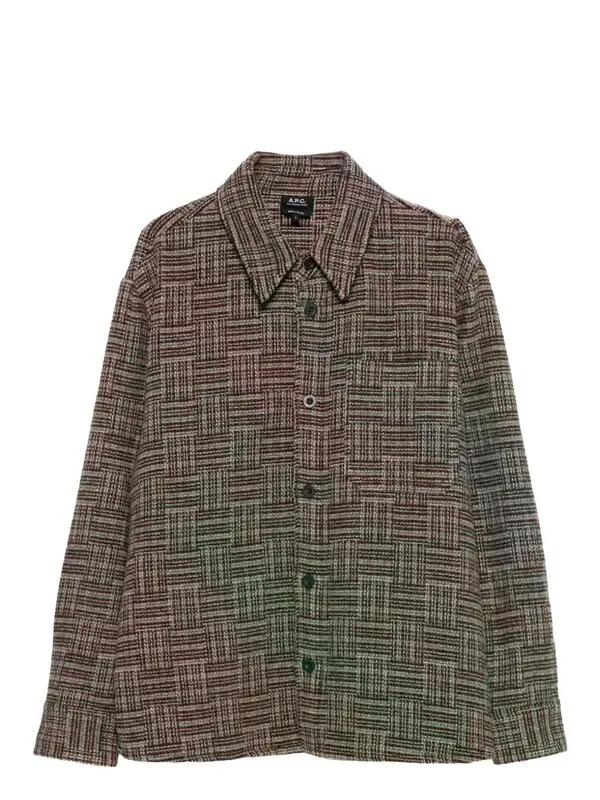 A.p.c. Wool Overshirt - Red