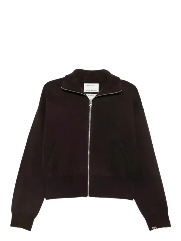 Extreme Cashmere N°385 Xtra Cute Zip-up Cardigan - Brown