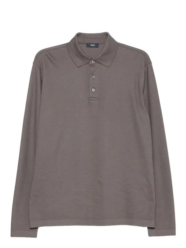 Herno Cotton Crewneck Sweater - Brown