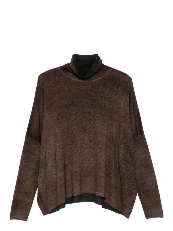 Avant Toi Ultralight Cashmere Turtle-neck Sweater - Brown