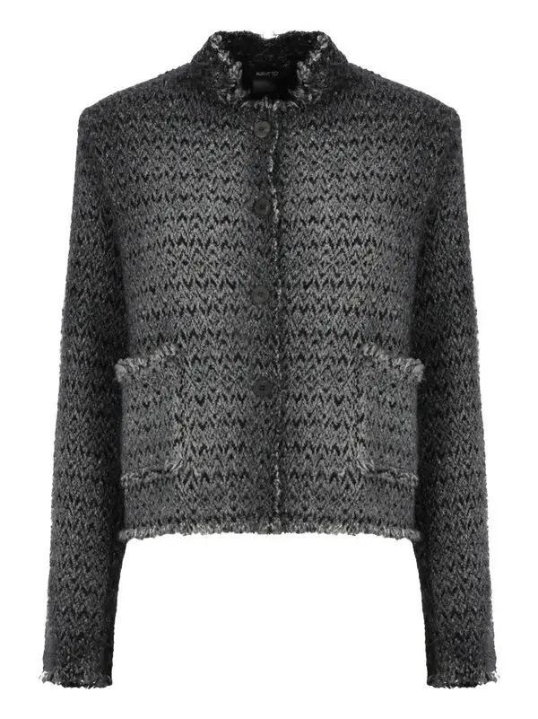 Avant Toi Wool Crewneck Jacket - Blue