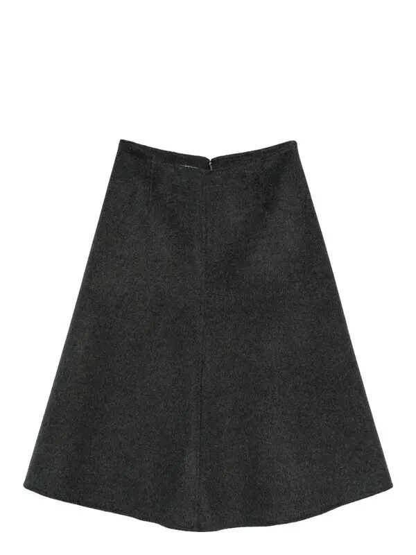 SUSANNE BOMMER Wool Midi Skirt - Grey