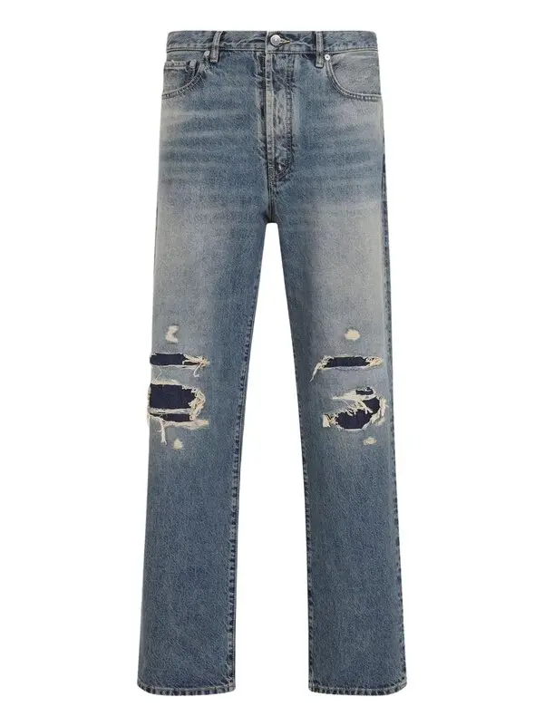 MAISON MARGIELA Distressed Straight-leg Jeans - Blue