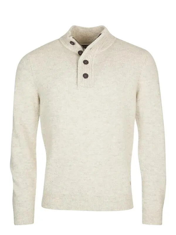 Barbour Sweater With Buttons - Grey