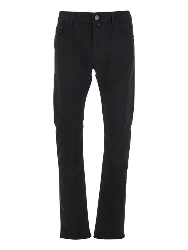 JACOB COHЁN Logo Patch Jeans - Black