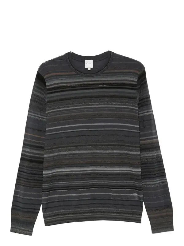 Paul Smith Striped Crew-neck Sweater - Grey