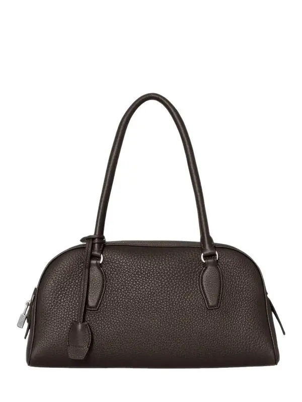 THE ROW India Small Leather Shoulder Bag - Brown