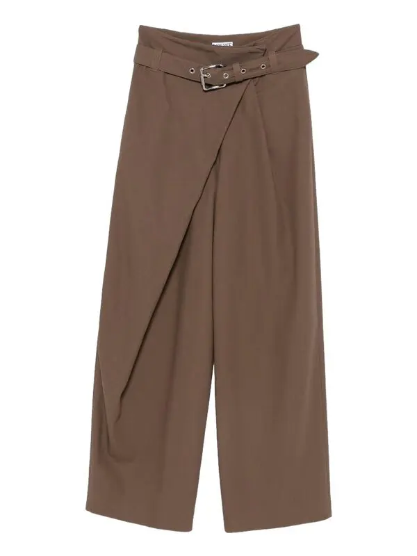 Loewe Cotton Trousers - Brown