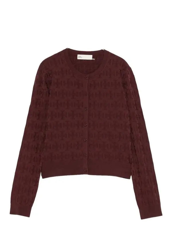 Tory Burch Crewneck Cardigan By - Brown