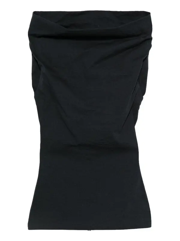 Issey Miyake Cotton Blend Top By - Blue