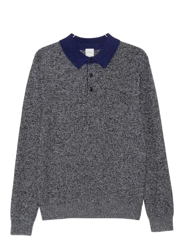Paul Smith Wool Polo Shirt - Black