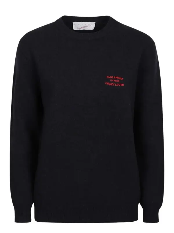Giada Benincasa My Boyfriend Crazy Lover Sweater By - Blue
