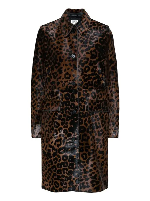 TOTEME Leather Coat - Multi