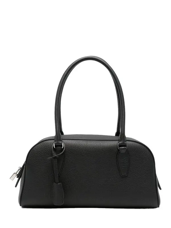 THE ROW India Small Leather Shoulder Bag - Black