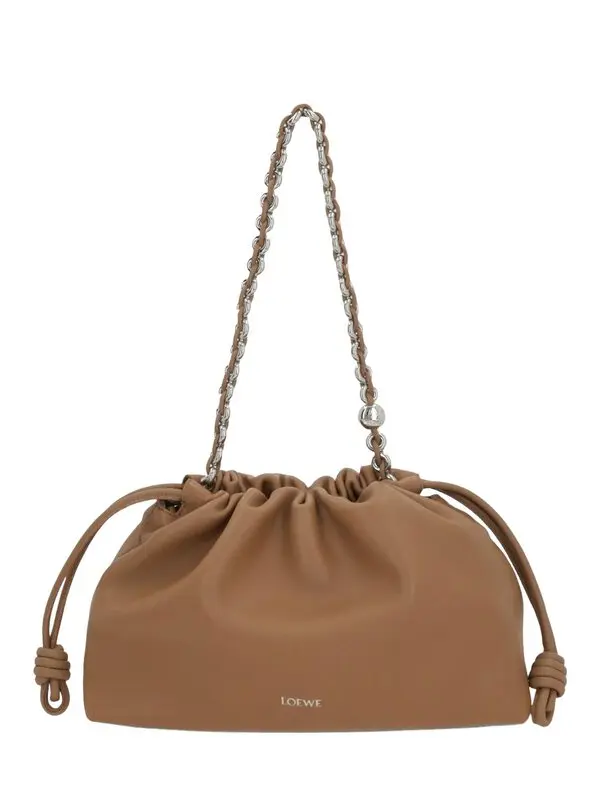 Loewe Flamenco Medium Leather Clutch - Brown