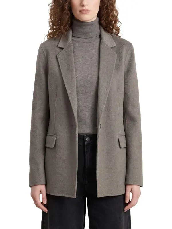 THE ROW Cinna Cashmere Blazer Jacket - Grey