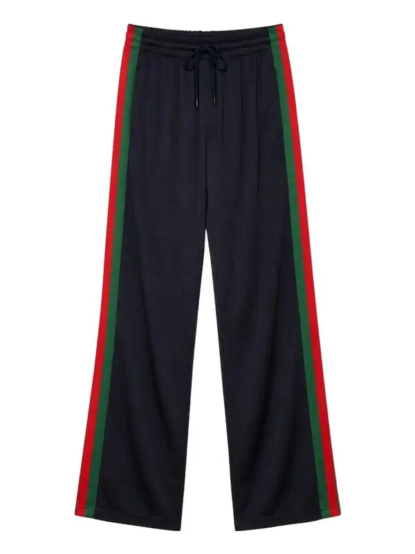 Gucci Web Detail Trousers - Blue
