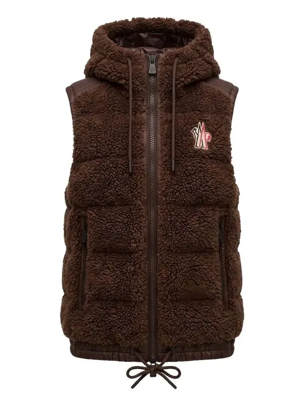 Moncler Down Vest - Brown