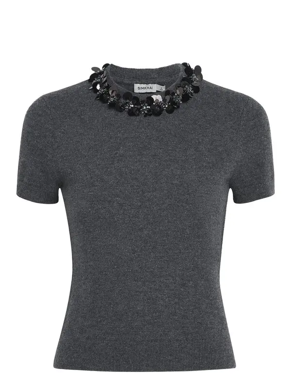 Simkhai Wool-cashmere Sophie Sweater - Grey