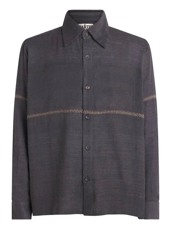 KARTIK RESEARCH Silk Rabari Shirt - Grey