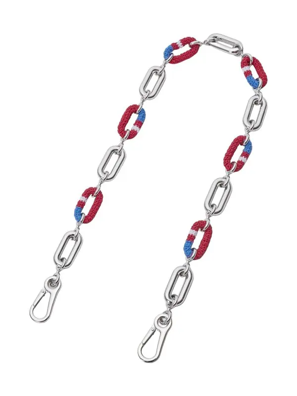 Loewe Woven Chain Bag Strap - Silver