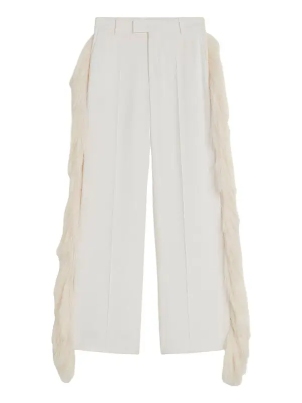 Phoebe Philo Belt Loop Casual Pants - Vanilla