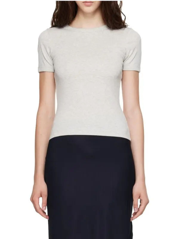 FLORE FLORE Car T-shirt - Light Grey