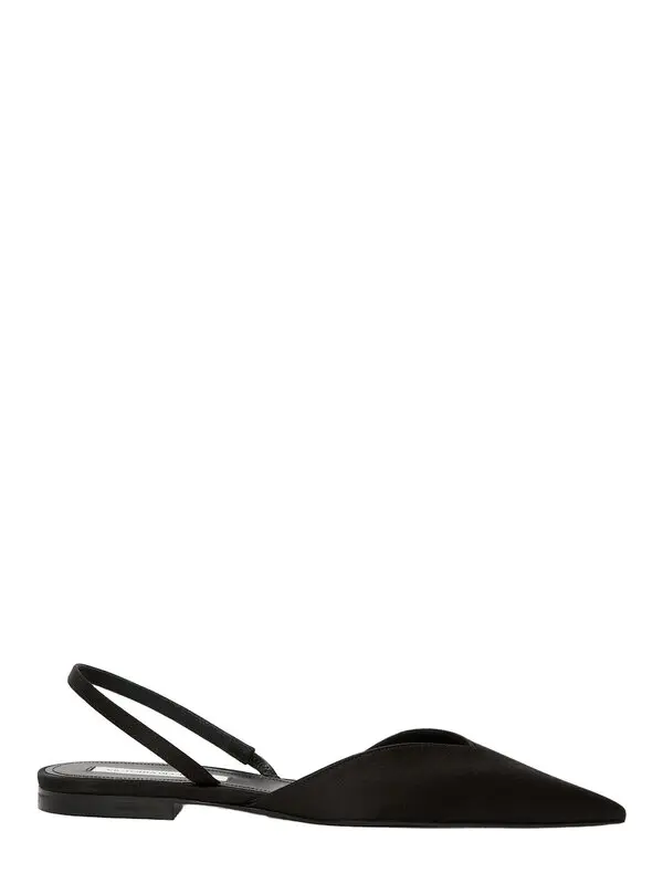 Victoria Beckham Angle Halter Back Flat Satin - Black