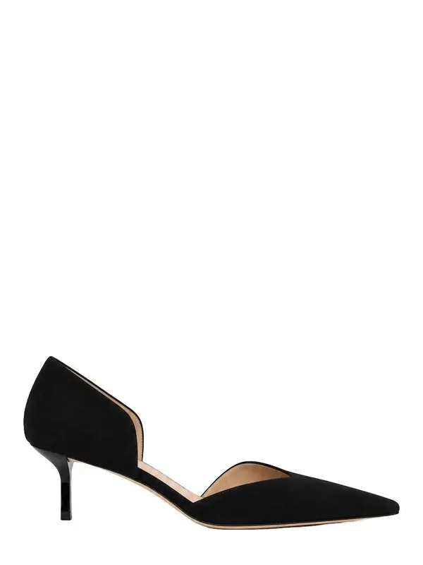 Victoria Beckham Angle D'orsay Pump 55 Suede - Black