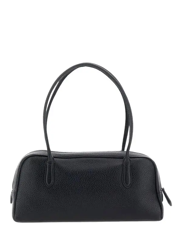 NOTHING WRITTEN Kate Bowling Leather Shoulder Bag - Black