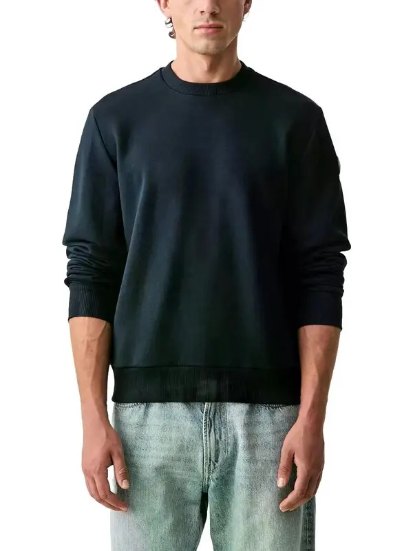 COLMAR Logo-patch Crew-neck Sweatshirt - Blue