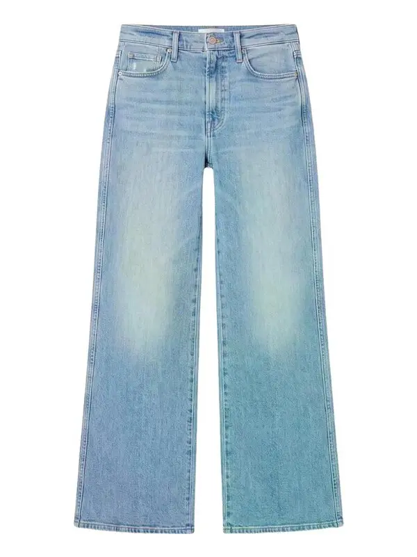 MOTHER Faded Wide-leg Jeans - Blue