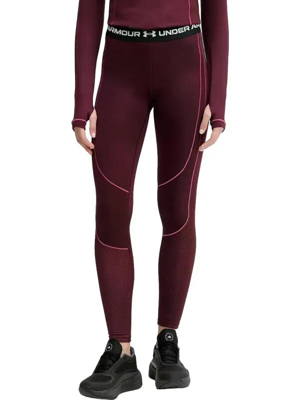 Under Armour Logo-waistband Panelled Leggings - Red