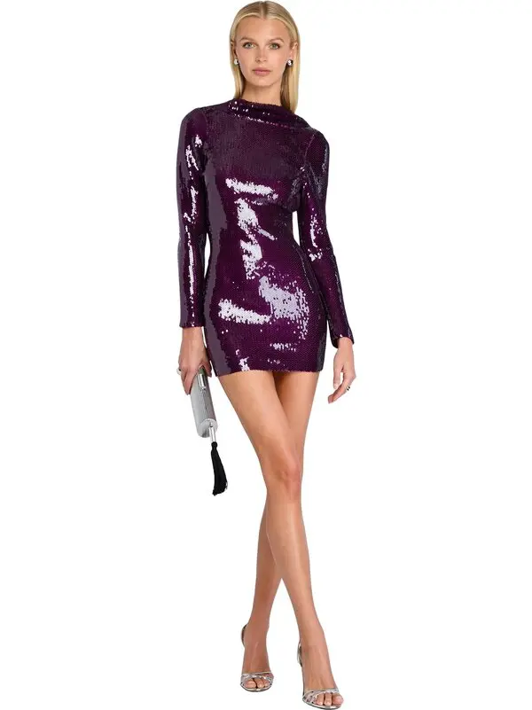 Retrofete Bellen Sequin Dress - Violette
