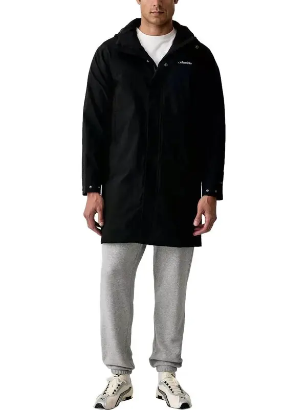 Columbia Street Heights Hooded Car Coat - Black
