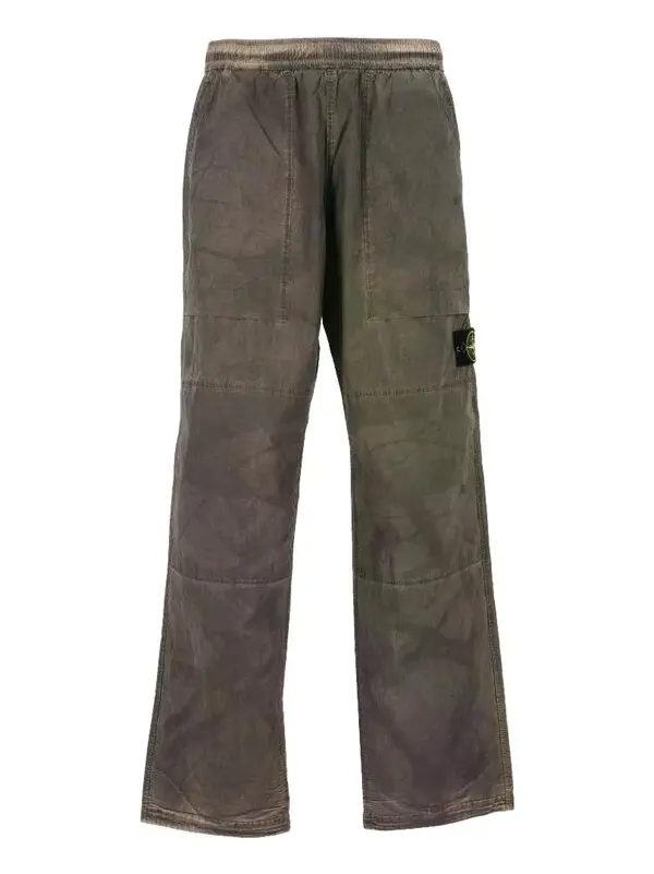 Stone Island Crinkle Reps-tc Forest Camo Trousers - Brown