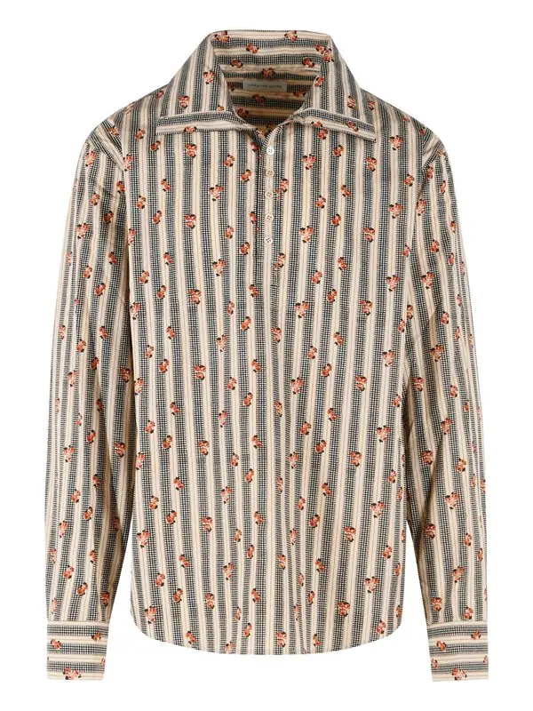 Dries Van Noten Cedon' Beige Cotton Shirt - Cream