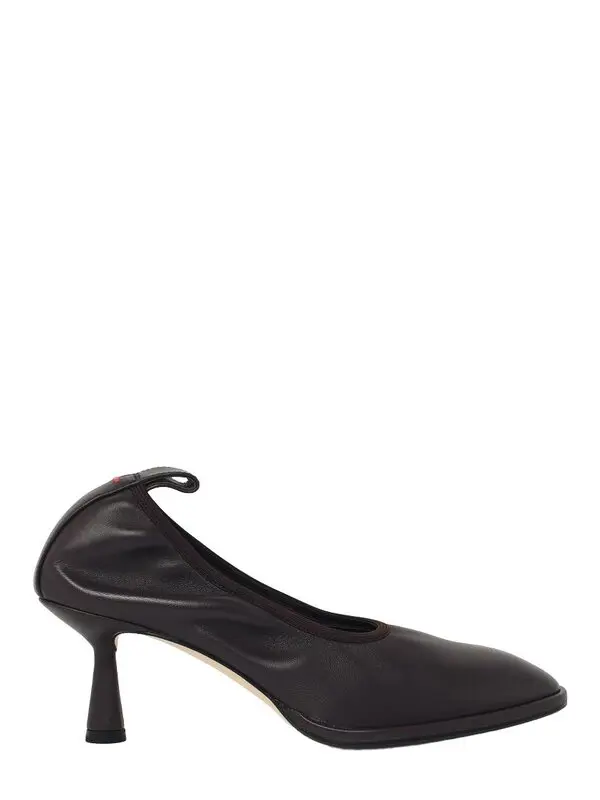 AeydĒ Giulia' Mocha Nappa Leather Pumps - Brown