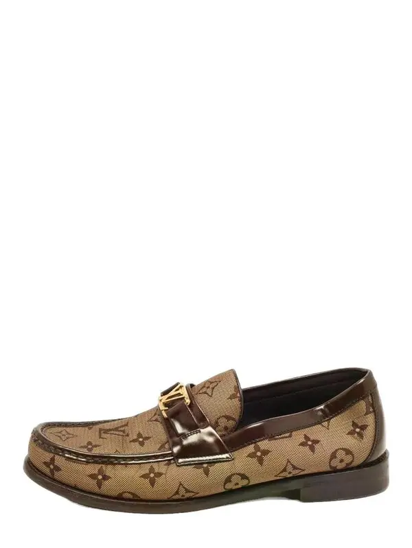 LOUIS VUITTON Major Monogram Canvas Loafers - Neutrals