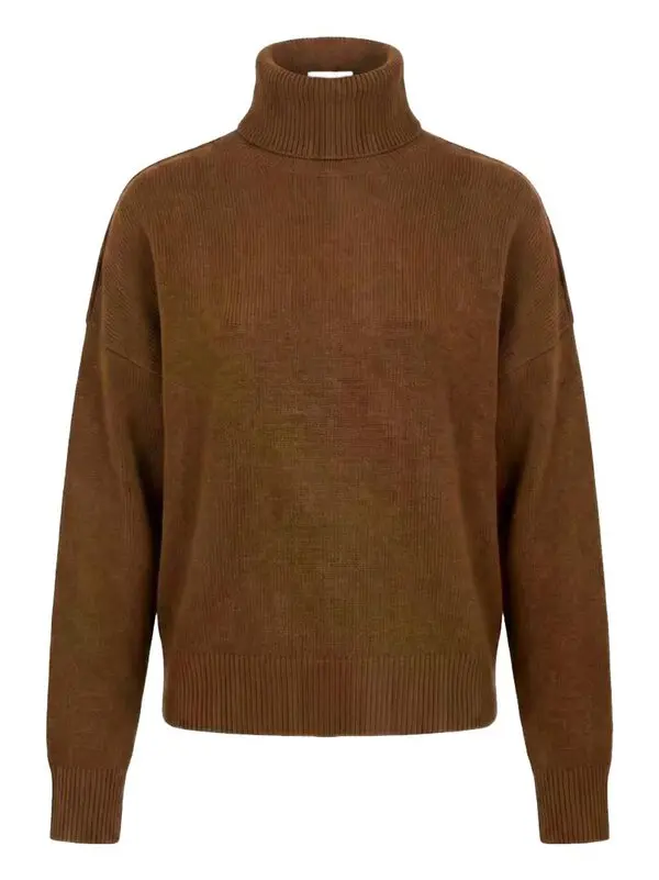 NICHOLAS Drop-shoulders Sweater - Brown