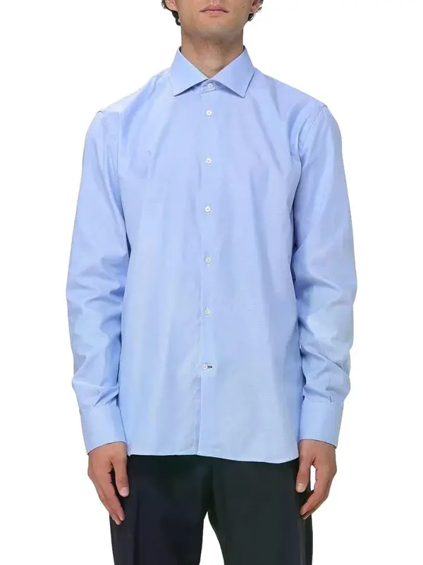 BROOKSFIELD Oxford Cotton Shirt - Blue