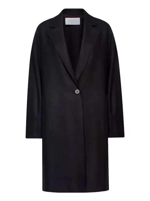 Harris Wharf London Single-breasted Wool-blend Coat - Blue