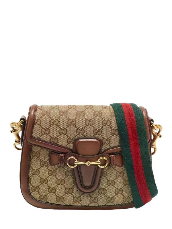 Gucci Small Lady Web Gg Supreme Crossbody Bag - Neutrals